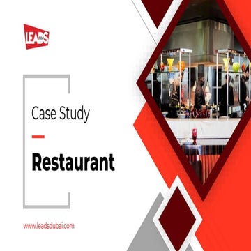Restaurant advertising in Dubai | Restaurant advertising Case Study | PPTX