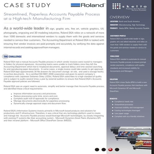 Streamlined, Paperless Accounts Payable Process at a High-tech ...