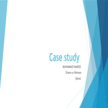 case study - on Patient of cancer at INDUS | PPTX