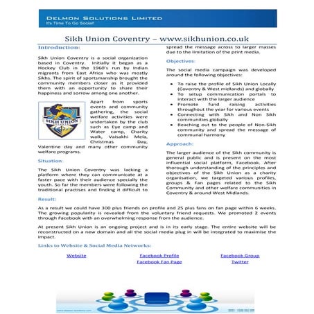 Case study - Sikh union | PDF