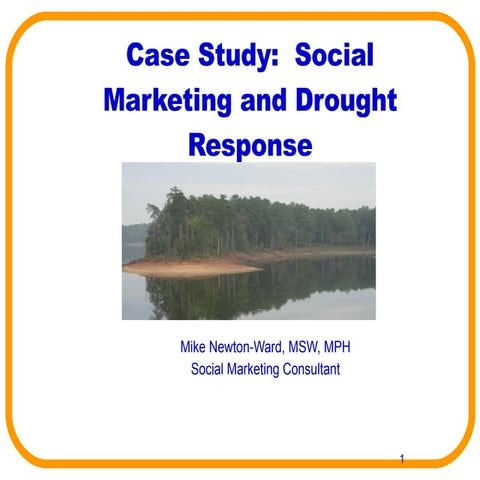 Case Study Social Marketing & Drought Response | PPT