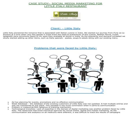 Case study - Social Media Marketing | PDF