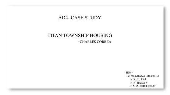 Urban studies case study townships | PPTX