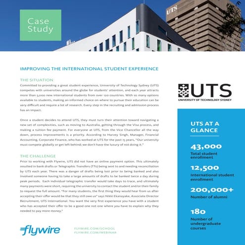 CASE STUDY: University of Technology Sydney | PDF
