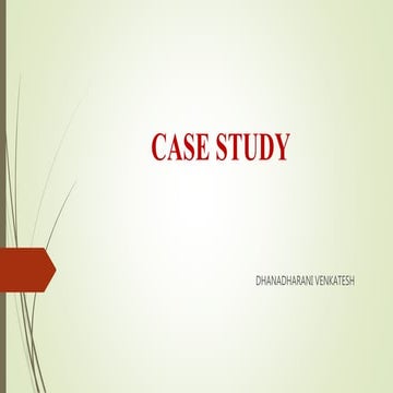 Case study of schizophrenia | PPTX