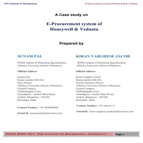 E-Procurement System | DOCX