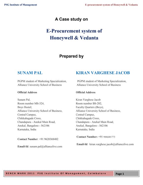 Case study on scheduling | PDF