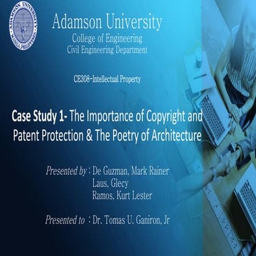 Case Study 1- The Importance of Copyright and Patent Protection & The ...