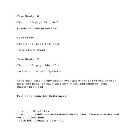 Case Study 10 Chapter 10 page 291, 10.2Teachers Role in the.docx