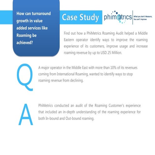 Case study:Roaming Audit | PPT