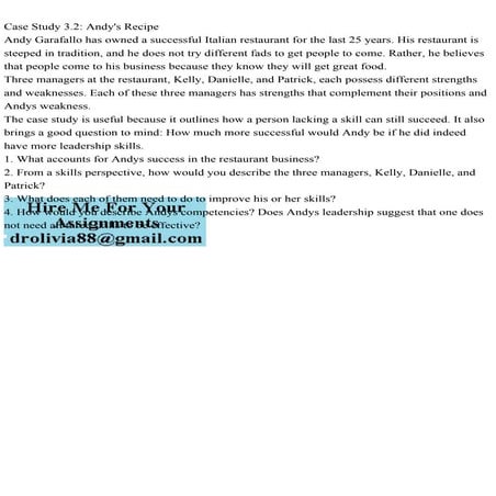 Case Study 3.2 Andys RecipeAndy Garafallo has owned a successful.pdf