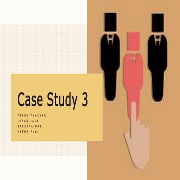 Case Study providing a solution for HRM problem | PPT