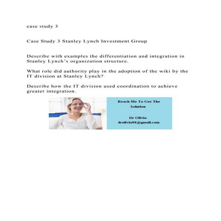 case study 3Case Study 3 Stanley Lynch Investment GroupD.docx