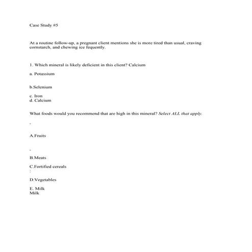 Case Study #5 At a routine follow-up- a pregnant client mentions sh.pdf