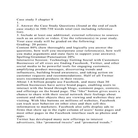 Case study 5 chapter 91. 2. Answer the Case Study Questions (f.docx