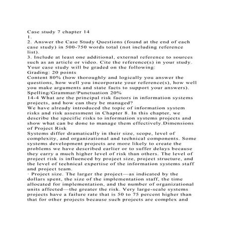 Case study 7 chapter 141. 2. Answer the Case Study Questions (.docx ...
