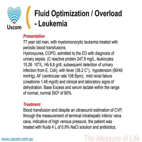 Case study - Adult - Fluid Overload - Leukemia | PPTX | Heart and ...