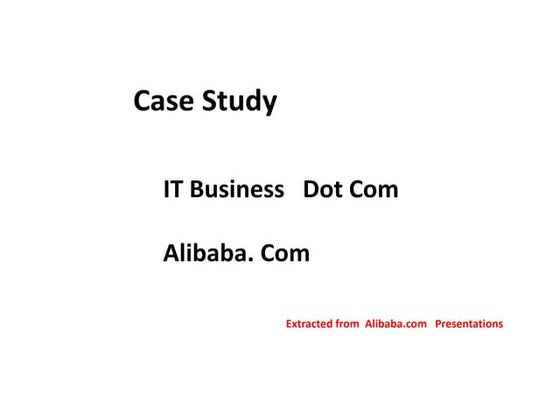Case study alibaba final v 1.1 | PDF
