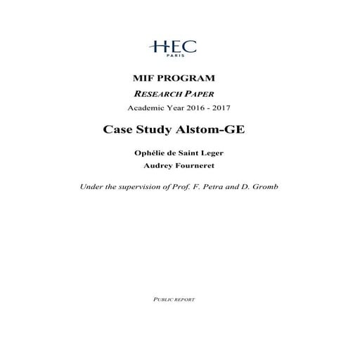Case study alstom_ge | PDF