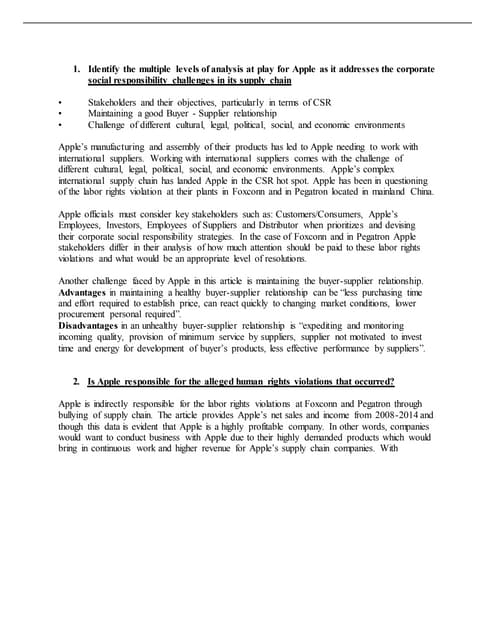 Total quality management of apple | DOCX | Business Operations | Business