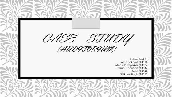 Basement study | PPT