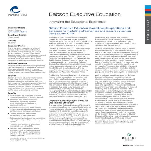 Babson MBA Blended Learning Program | PPTX