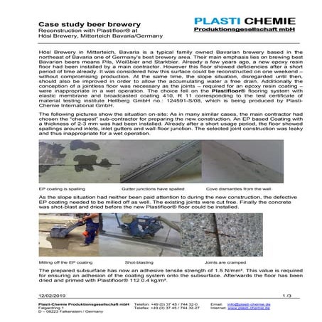 Case study beer brewery | PDF