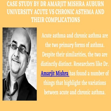 Who Is Amarjit Mishra and His Role at the Auburn University as ...