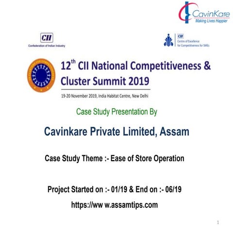 Case study cii 2019 ease of store operation | PPTX
