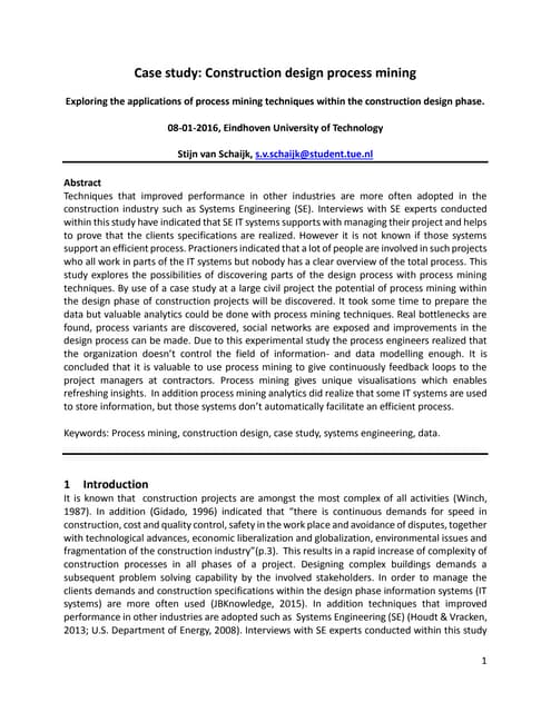 Case study process mining with facility management data | PDF