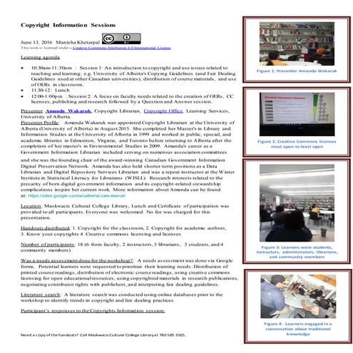 Copyright workshop 2016 case study | PDF