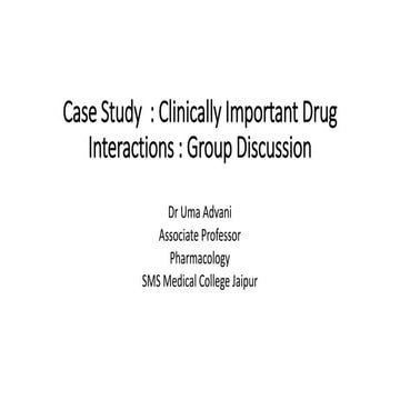 CASE BASED DRUG INTERACTIONS | PPTX