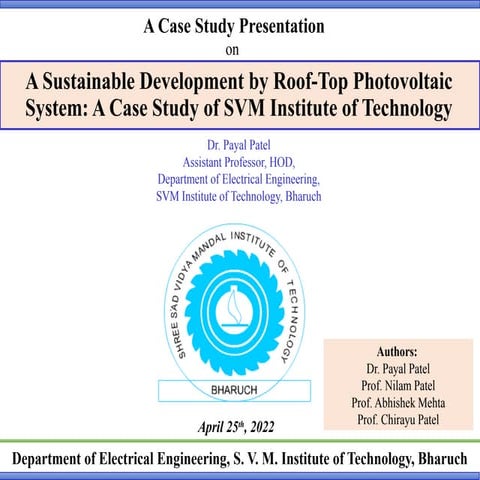 Case Study Event_roof top solar power plant | PPTX