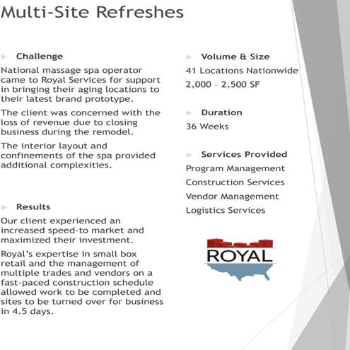 Multi-site refresh project | PDF