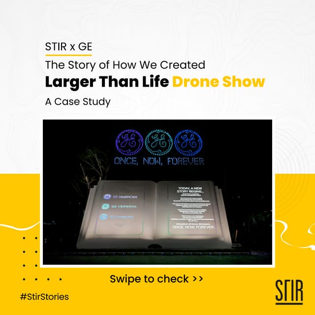 STIR x GE Drone Show - B2B Corporate Event | PDF
