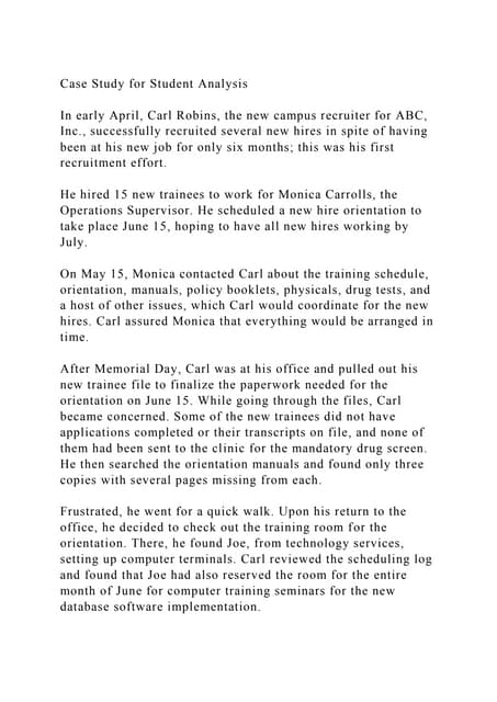 Case study format | DOC