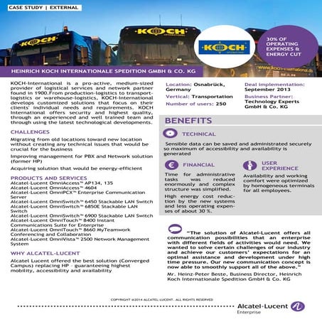 Alcatel-Lucent OmniPCX Enterprise introduction | PPTX