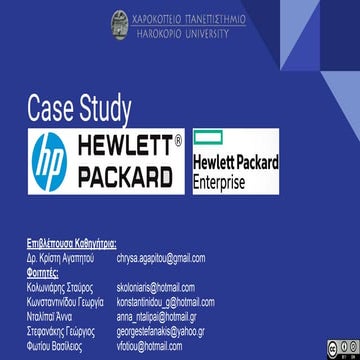 Hewlett-Packard Enterprise Case Study | PPT