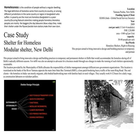 Case study for homeless people | PPTX