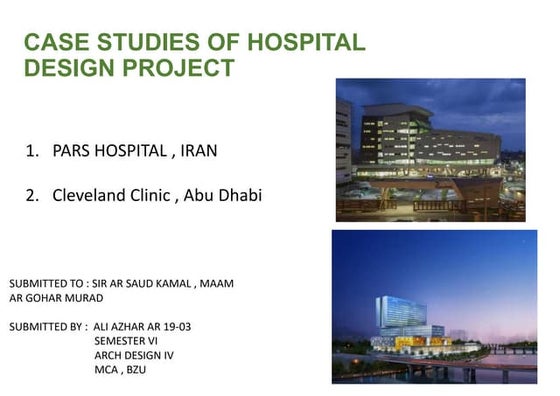HOSPITAL CASE STUDY | PPT