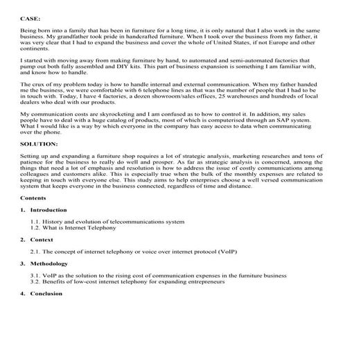 Case study: How VoIP and IP telephony solve communication issues in ...