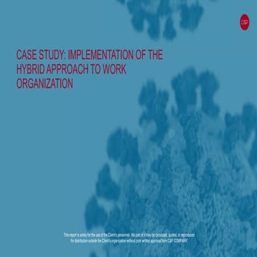 CASE STUDY: HYBRID (REMOTE+OFFICE) WORK APPROACH | PDF