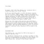 Case StudyIn January 2003, AOL Time Warner, Inc., announced | PDF