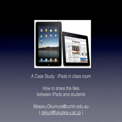 Case study ipad in class room | KEY | Tablets and E-readers | Consumer ...
