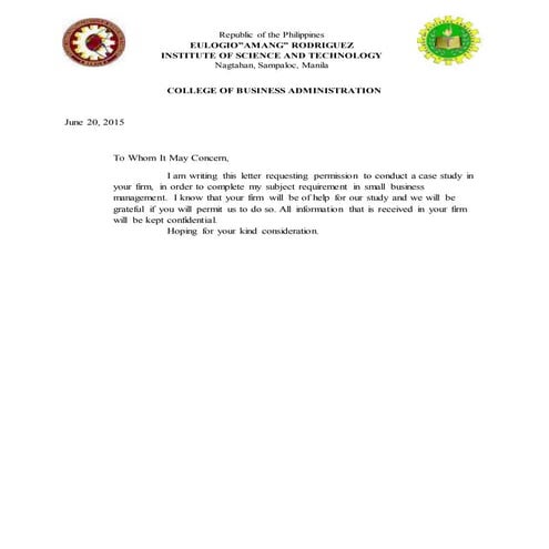 Casestudy letter | DOCX