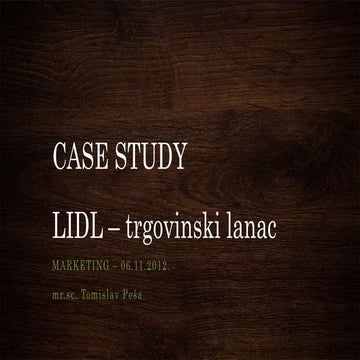 Case study lidl 06.11.2012. | PPTX