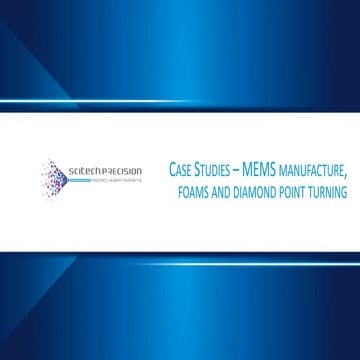 Case study mems, foams and dpt | PPT