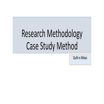 Case study method | PPT