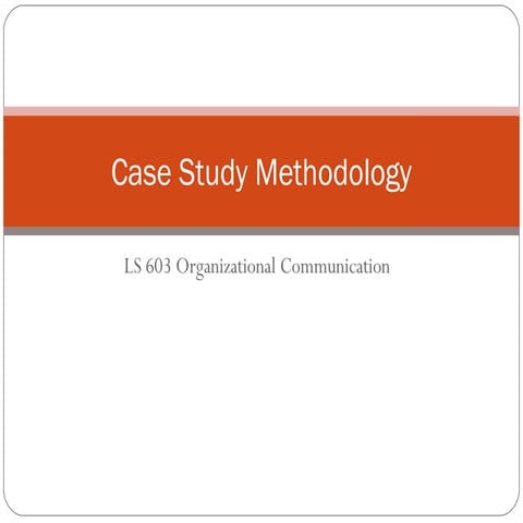 Case study methodology | PPT