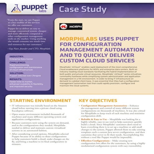 Introduction to Puppet and Usage In Cloud | PDF